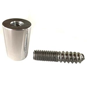 beer tap ferrule & hanger bolt set metric - 5/16"-18 top, m10x1.5 bottom with 5/16" hanger bolt - 5 sets