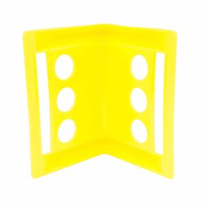 Mytee Products Flatbed Edge Protectors Kit - 20 Pack Yellow Plastic Corner Protectors (4" x 6") & 20 Pack Blue Plastic Corner Protectors (4" x 10") with Carrying Bag