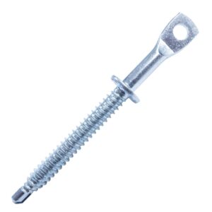 3.25" eye lag self tapping drilling point dura-screws zinc (qty 100)