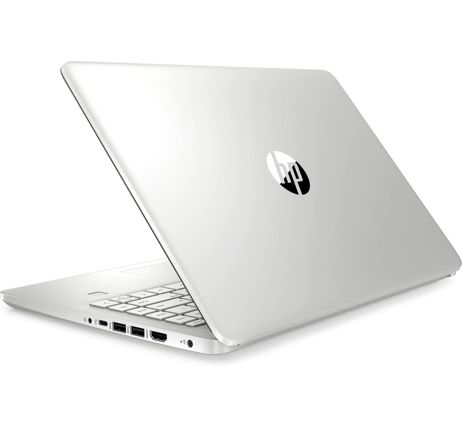 HP Laptop 14-DQ3025CL 14" Intel Pentium Silver N6000, Intel UHD Graphics, 4GB DDR4 RAM, 128GB SSD Storage, Windows 11 Home in S Mode, Natural Silver (Renewed)