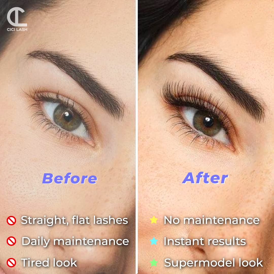 Lash Lift Kit with Keratin by Cici | Instant Perming, Lifting & Curling for Eyelashes | Long Lasting Professional Salon Results for a Supermodel Look | Includes Glue, Supplies and Expert Instructions