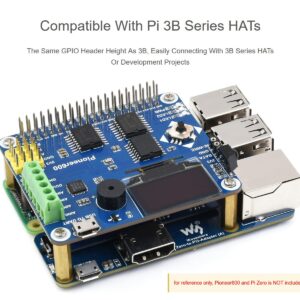 waveshare Pi Zero to Raspberry Pi 3 Model B/B+ Adapter, Onboard 4-CH USB Interface, 100M Ethernet Port and HDMI Port, Alternative for Raspberry Pi 3B/B+, Support Pi Zero and Zero 2W