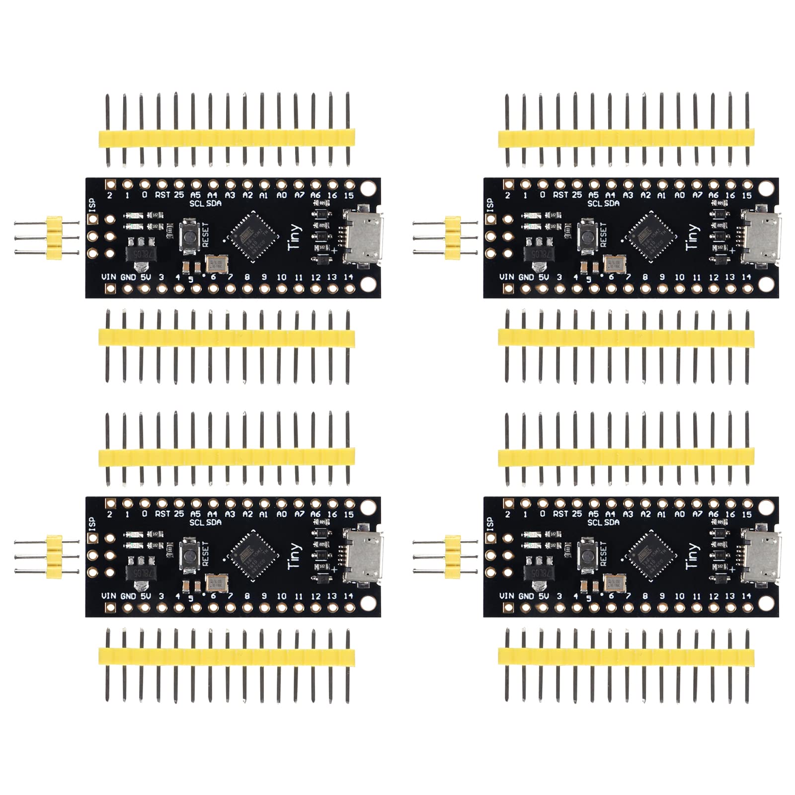 QCCAN 4PCS MH-Tiny ATTINY88 Micro Development Board 16Mhz Upgraded /for Nano V3.0 ATmega328 Extended Compatible for Arduino