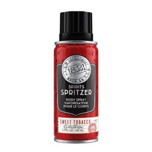 18.21 man made men’s spirits spritzer sweet tobacco fragrance, 3.4 oz. - luxurious long-lasting all over body spray with masculine aromatics - premium men care products - gifts for him