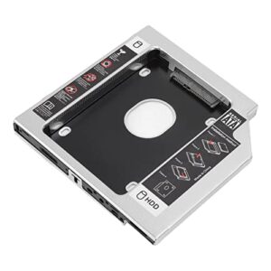 to 2nd hdd ssd enclosure hard drive caddy tray easy installation for pc aluminum alloy