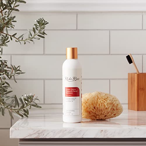 Rucker Roots Nourish + Restore Papaya & Mango Shampoo| Sulfate-Free| Cleansing| Repairs Damage|