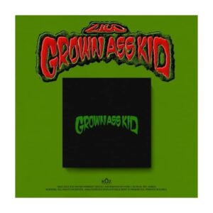 dreamus zico grown ass kid 4th mini album photobook version cd+poster on pack+photobook+sticker+tracking sealed, green