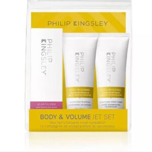 Philip Kingsley Haircare Body & Volume Travel Set, Body Building Shampoo and Conditioner Volumizing for Fine Limp Flat Fly Away Hair, Deep-Conditioning Hair Mask, Adds Volume and Shine