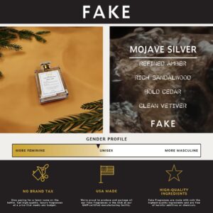 Fake Mojave Silver Inspired by Mojave Ghost 3.4oz Unisex Cologne/Perfume | Almost an Exact Clone | Robust Burst of Amber Floral-Sweet scent with a Woodsy Backbone | Unisex Fragrance is Addictive!