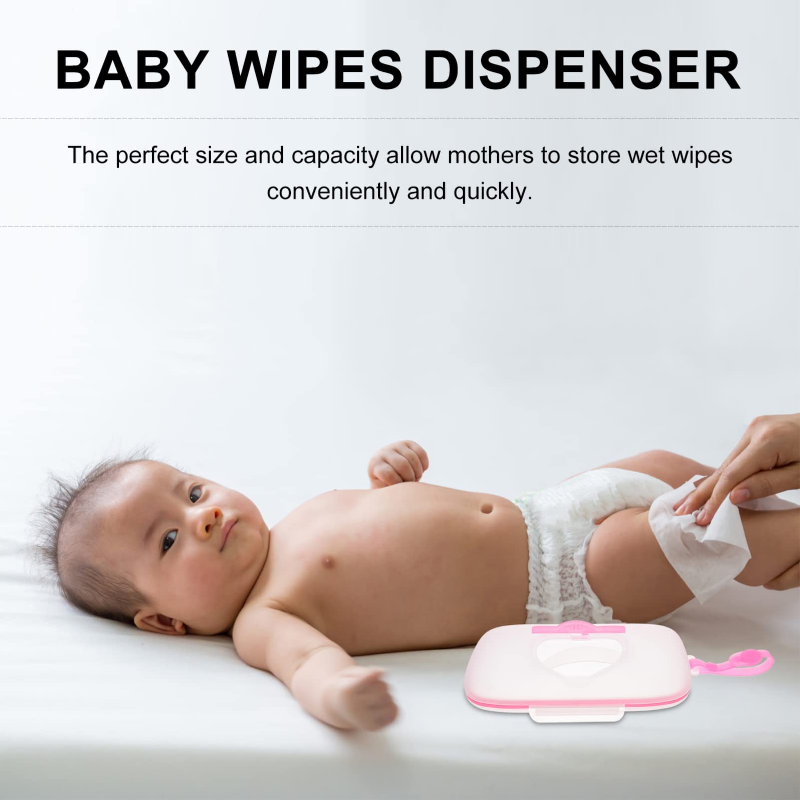 Operitacx Home Decor On The Go Wipes Dispenser Portable Outdoor Baby Wipes Case Box Travel Wipe Holder for Car Bathroom Living Room Travel Essentials