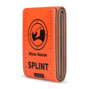 rhino rescue first aid splint 36" x 4.3" orange-gray, keep bones in position (1, folded)