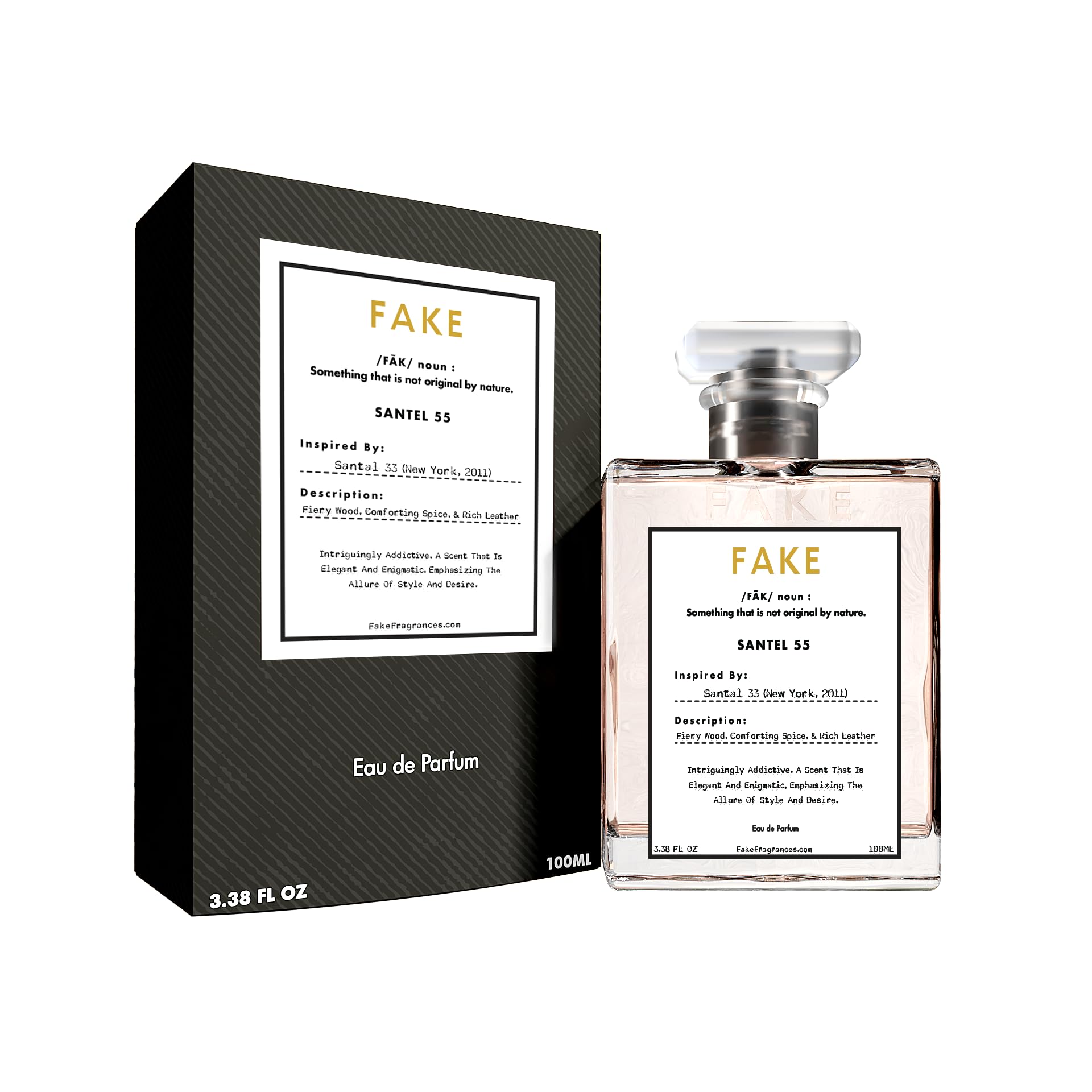 Santal 55 Inspired by Sensational Sandalwood Cologne | 3.4oz (100ML) | Almost an Exact Clone | Robust Burst of Spicey Cardamom, Sweet Iris/Violet & Smokey Sandalwood | Unisex Fragrance is Addictive!