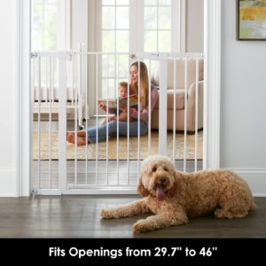 Cumbor 36" Extra Tall Baby Gate for Dogs and Kids & Cumbor 30.5" Tall Auto Close Safety Baby Gate, 29.5"- 46" Width Dog Gate for House, Stairs, Doorways