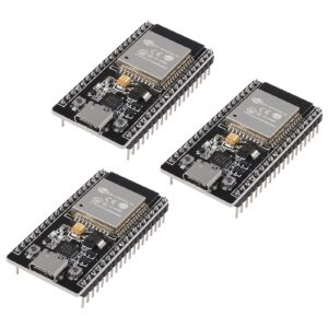 aitrip 3pcs 38pins type-c usb esp32s esp32 esp-wroom-32 development board 2.4ghz wifi dual cores microcontroller integrated with antenna rf low noise amplifiers filters for arduino ide