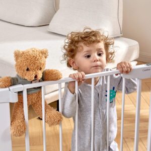 Cumbor 36" Extra Tall, 29.7"- 46" Width Baby Gate for Dogs and Kids & Cumbor 30.5" Tall 29.7-46" Width Dog Baby Gate for House, Stairs, Doorways