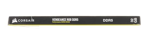 CORSAIR VENGEANCE RGB DDR5 RAM 32GB (2x16GB) 6000MHz CL36-36-36-76 1.35V Intel XMP Desktop Computer Memory - White (CMH32GX5M2D6000C36W)