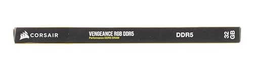 CORSAIR VENGEANCE RGB DDR5 RAM 32GB (2x16GB) 6000MHz CL36-36-36-76 1.35V Intel XMP Desktop Computer Memory - White (CMH32GX5M2D6000C36W)