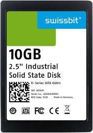 swissbit sfsa010gs2ak1to-c-5s-22p-std, solid state drive, 10gb, 5v, 2.5" sata ssd, x-76, 3d pslc, 0-70°c