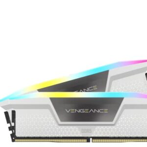 CORSAIR VENGEANCE RGB DDR5 RAM 32GB (2x16GB) 6000MHz CL36-36-36-76 1.35V Intel XMP Desktop Computer Memory - White (CMH32GX5M2D6000C36W)