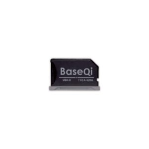 baseqi uhs-ii aluminum microsd adapter for 2021 m1 macbook pro 14 & 16” (space gray)