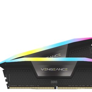 CORSAIR VENGEANCE RGB DDR5 RAM 32GB (2x16GB) 6000MHz CL36 Intel XMP iCUE Compatible Computer Memory - Black (CMH32GX5M2D6000C36)