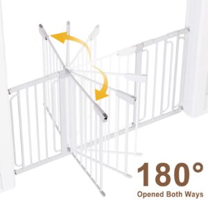 Cumbor 36" Extra Tall, 29.7"- 46" Width Baby Gate for Dogs and Kids & Cumbor 30.5" Tall 29.5"-57" Width Dog Baby Gate for House, Stairs, Doorways