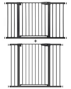 cumbor 36" extra tall, 29.7"- 46" width baby gate for dogs and kids & cumbor 30.5" tall 29.5"-51.6" width dog baby gate for house, stairs, doorways