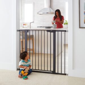 Cumbor 36" Extra Tall, 29.7"- 46" Width Baby Gate for Dogs and Kids & Cumbor 30.5" Tall 29.5"-51.6" Width Dog Baby Gate for House, Stairs, Doorways