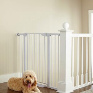 Cumbor 36" Extra Tall, 29.7"- 46" Width Baby Gate for Dogs and Kids & Cumbor 30.5" Tall 29.5"-51.6" Width Dog Baby Gate for House, Stairs, Doorways