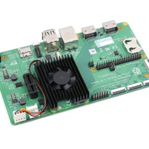 waveshare Dedicated All-in-One 3007 Cooling Fan for Raspberry Pi Compute Module 4 CM4, PWM Speed Adjustment,Low Noise, More Practical,with Thermal Tapes