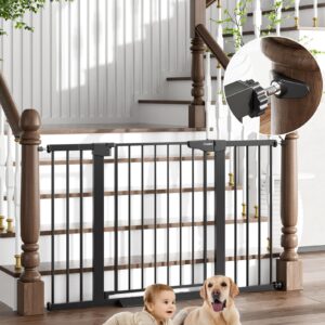 Cumbor 36" Extra Tall, 29.7"- 46" Width Baby Gate for Dogs and Kids & Cumbor 30.5" Tall 29.5"-51.6" Width Dog Baby Gate for House, Stairs, Doorways