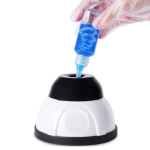 mydio lab mixer portable acrylic paints mixing with touch function scientific lab shaker for test tube 7000rpm acrylic paints shaker lab mixer nail polish portable ink mixer shaker (white)