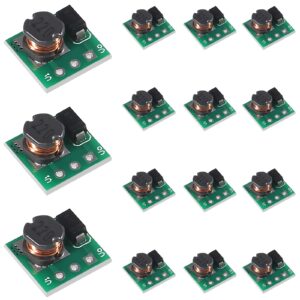 almocn 15pcs 1.5v 1.8v 2.5v 3v 3.3v 3.7v 4.2v to 5v dc-dc step up power module voltage boost converter board 0.9-5v to 5v