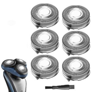 gleway sh50/52 replacement heads compatible with philips series 5000 shavers, sh50 multiprecision blades upgrade head blades compatible with norelco series 5000 sh50 electric shavers