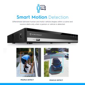 Amcrest 5MP UltraHD 8 Channel DVR Security Camera System Recorder, 5MP Security DVR for Analog Security Cameras, Remote Smartphone Access, Pre-Installed 3TB Hard Drive (AMDV5M8-3TB)