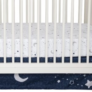 Sammy & Lou Shooting Stars 4-Piece Baby Crib Bedding Set, Includes Quilt, Fitted Crib Sheets Neutral, Crib Skirt, and Plush Toy