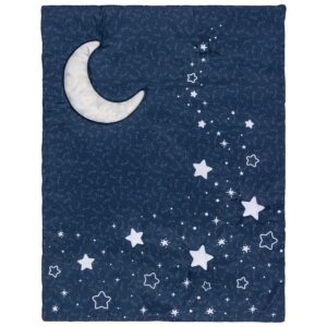 Sammy & Lou Shooting Stars 4-Piece Baby Crib Bedding Set, Includes Quilt, Fitted Crib Sheets Neutral, Crib Skirt, and Plush Toy