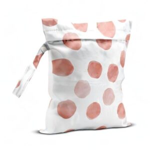 zcyxuuw Wet Bag, Wet Dry Bag, Wet Bag for Swimsuit, Travel, Beach, Pool, Diapers, Dirty Yoga Gym Clothes, Makeup Bag, Waterproof Reusable Polka Dot Decor Geometric Polka Dot