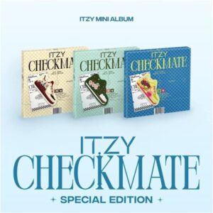 dreamus itzy checkmate special edition cd+lyric poster on pack+photobook+photocard+special tag+sticker+postcard+tracking sealed (b version)