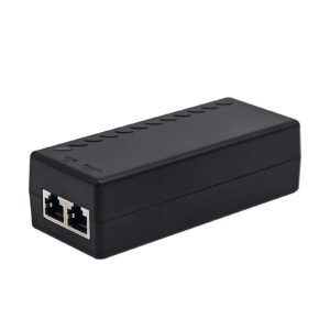 gigabit poe+ injector ethernet adapter,10/100/1000mbps, rj45 30w, ieee 802.3af/at compliant, up to 328 feet，plug & play