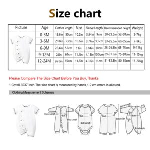 Benshukam Happy Birthday Daddy Mommy Baby Boys Girls Romper Bodysuit Infant Funny Letter Jumpsuit Outfit 0-3Months