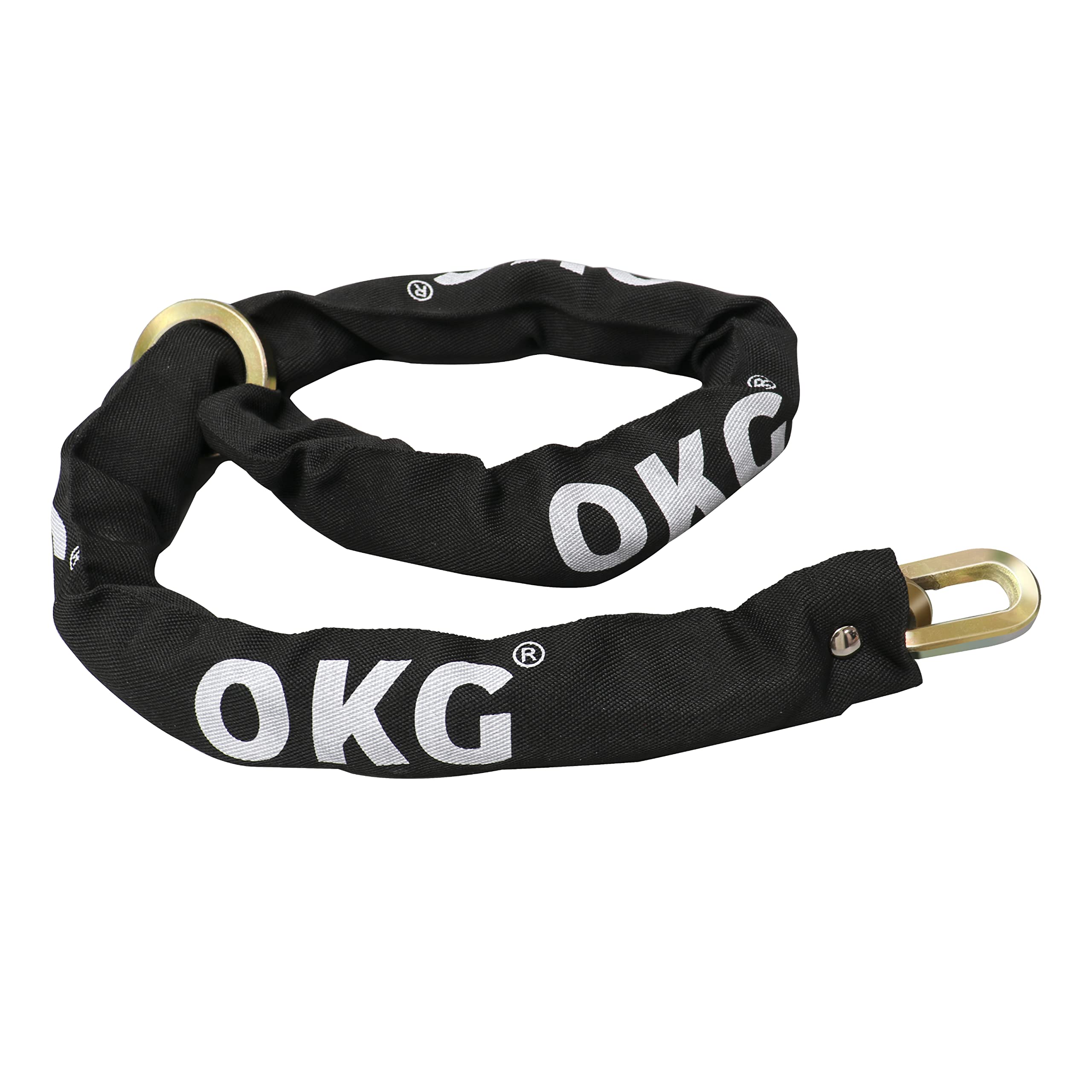 OKG Security Chain - 3.6 ft x 0.36" (9mm) Heavy Duty Chain - Special Hardened Alloy Steel Cut Proof Chain - Premium Anti Theft Garage Chain, E-Bike Chain, Motorcycle Lock Chain, Fence Gate Chain, etc.