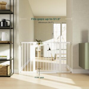 Cumbor 36" Extra Tall, 29.7"- 40.6" Width Baby Gate & Cumbor 30.5" Tall, 29.5"-51.6" Width Dog Gate for House, Stairs, Doorways