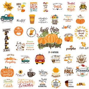 45 pcs happy fall stickers decals thanksgiving sticker labels acorn pumpkin autumn leaf stickers for fall holiday party favor supplies classroom decor card envelope gift wrap crafts