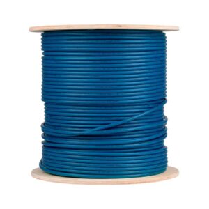 Monoprice Entegrade Cat8 Network Cable V2-1000 Feet - Blue | 2GHz S/FTP Solid, 22AWG, Bulk Bare Copper, 40G, for Networking, LAN, Modem, Router