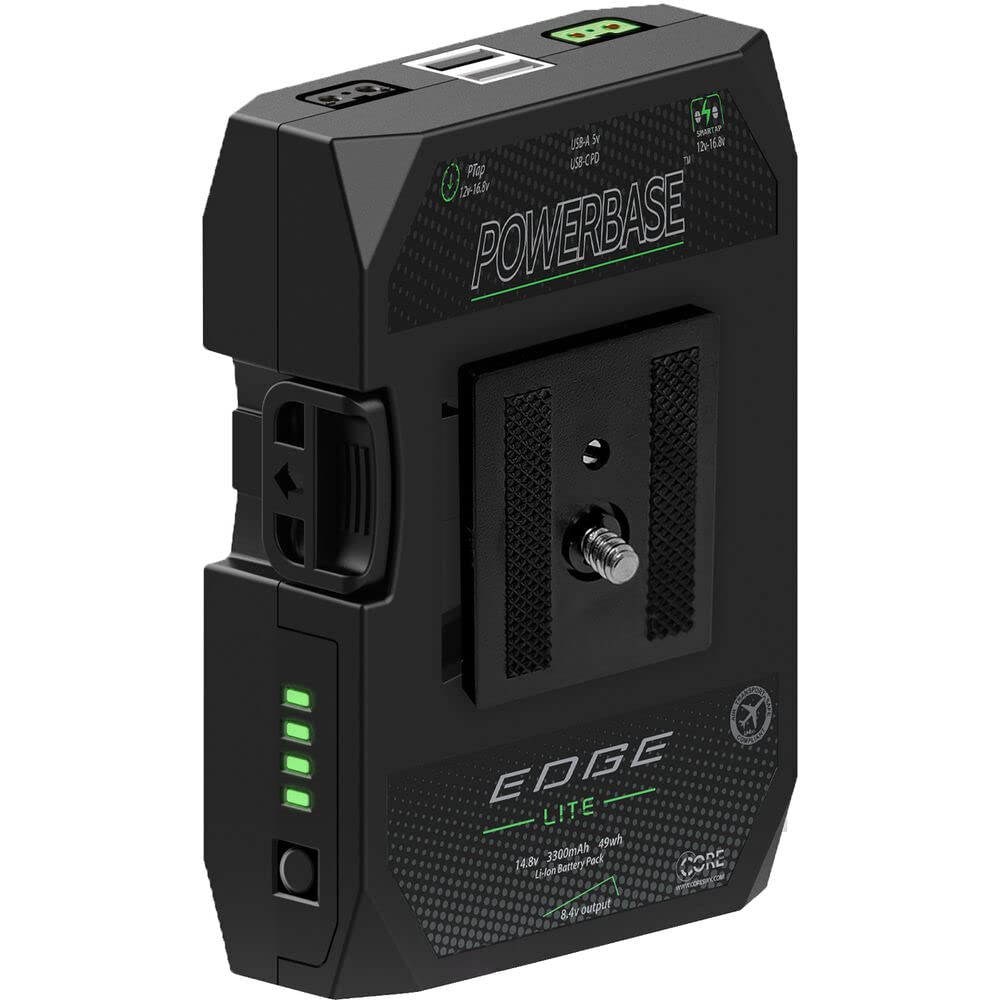 Core SWX Powerbase Edge LITE Battery Bundle for Blackmagic Pocket Camera 6K/4K, (PBLT-BMPC)