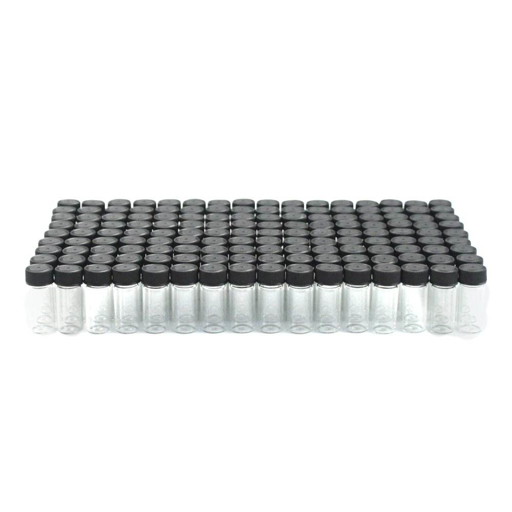 144pc ASR 1 Dram 4mL Hobby & Craft Storage Air Tight Glass Collection Vials