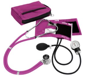 prestige medical aneroid sphygmomanometer/sprague-rappaport kit, orchid