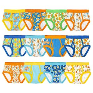 blippi boys' exclusive 12-days advent box of surprise underwear pack makes potty training fun with stickers, 2/3t, 4t and 5t, 12-pack