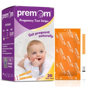 premom pregnancy test strips: early detection pregnant test kits- 20 pack